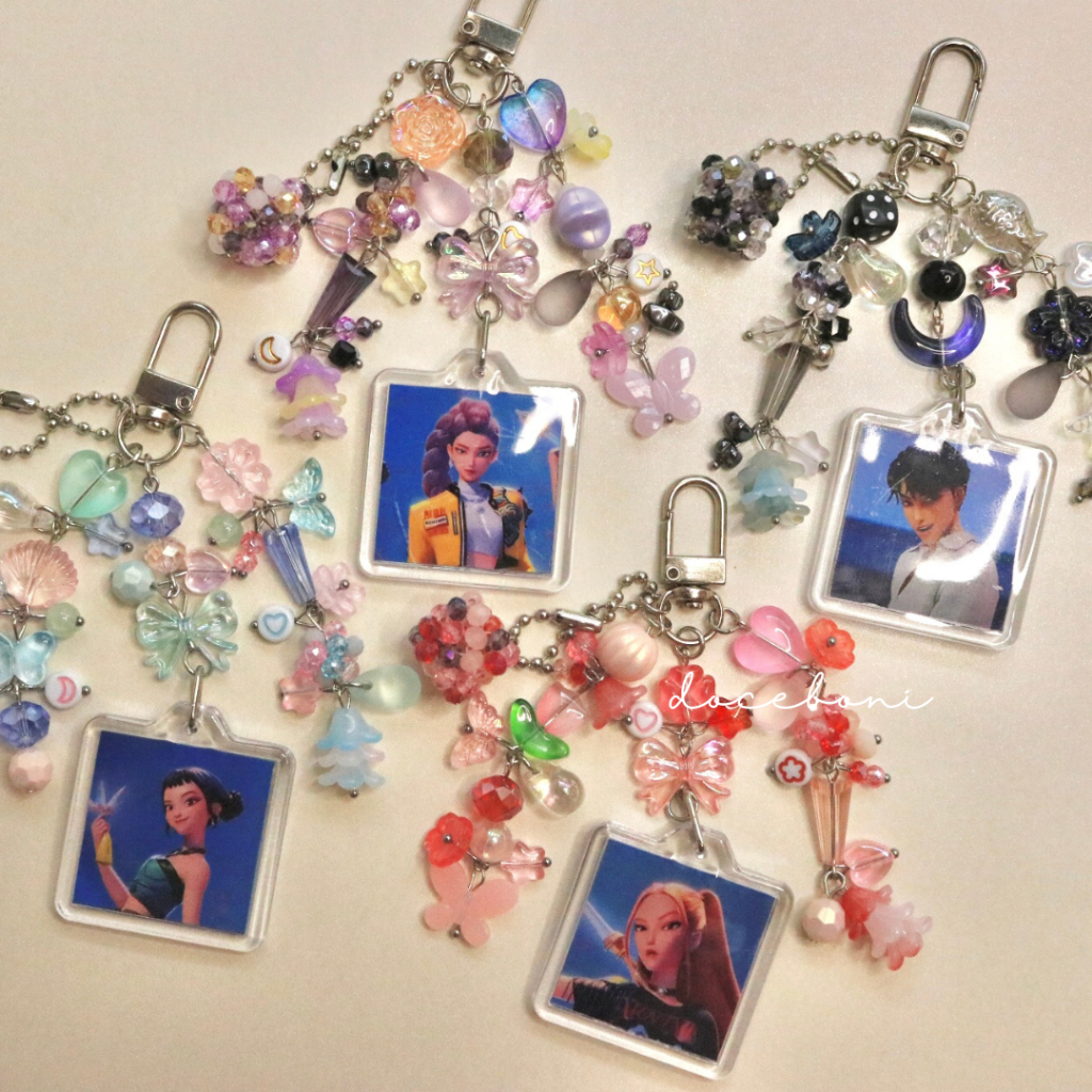 Jual kpop demon hunters keychain | rumi jinu mira zoey keychain ...