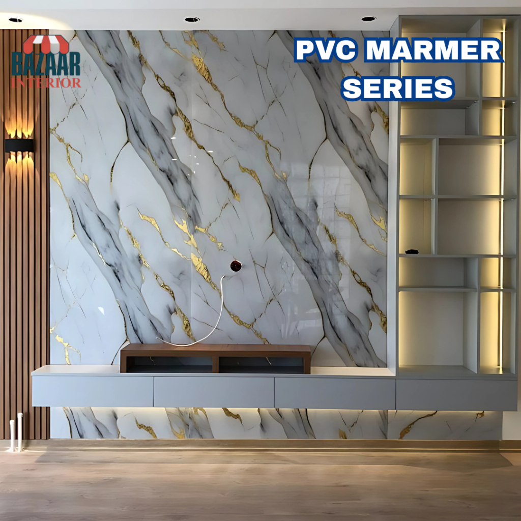 Jual TIMBERWOOD PVC Marmer / Marble Tebal 3mm Uk 122 x 290 cm Wallpanel ...