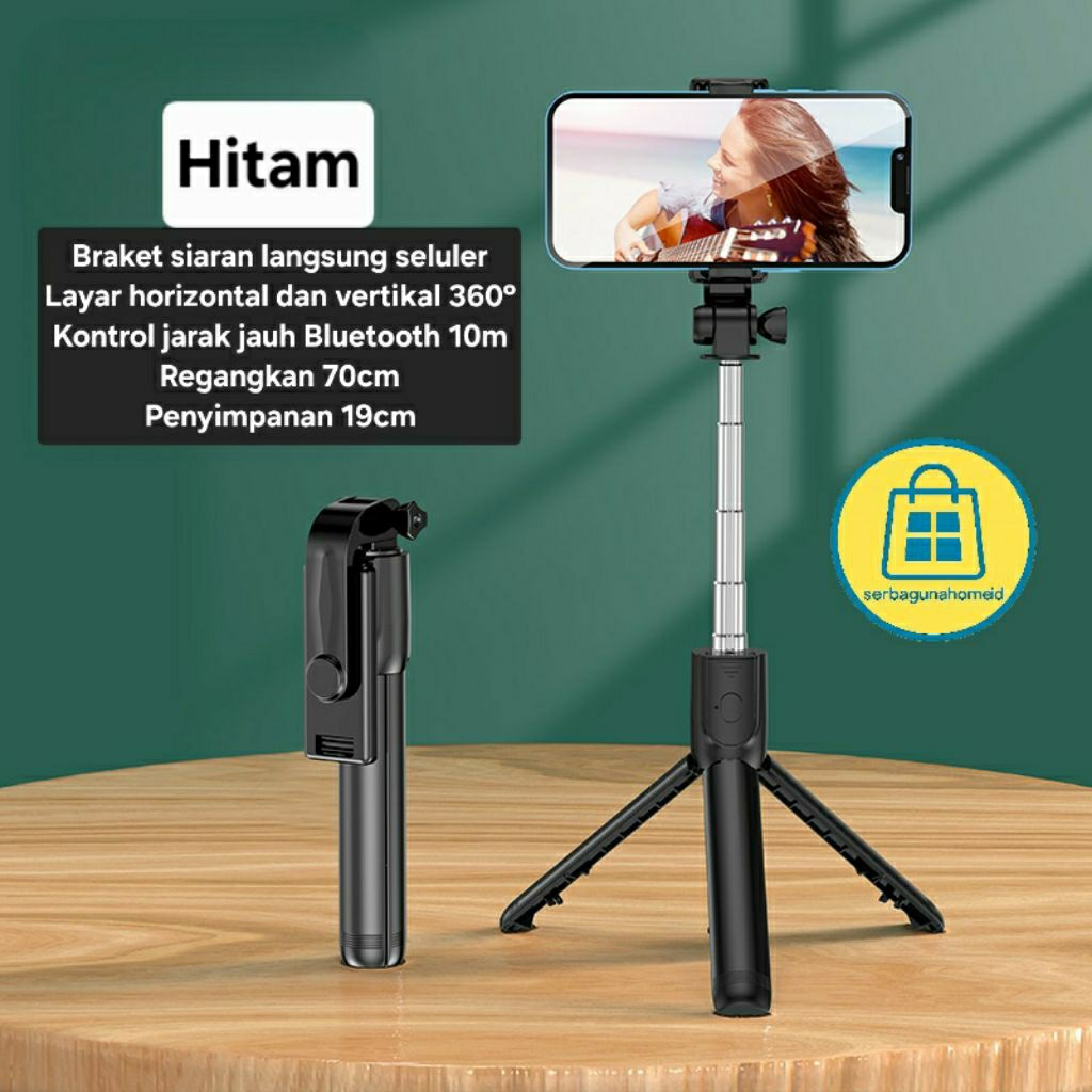 Jual Tripod Handphone Bluetooth Multifungsi Selfie Stick + Tripod ...