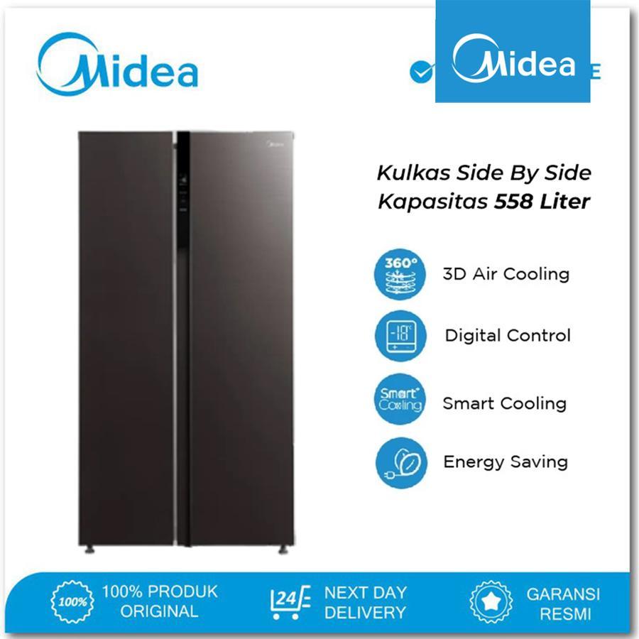 Jual Midea Kulkas Side By Side 558L MDRS715FGF28ID Refrigerator ...