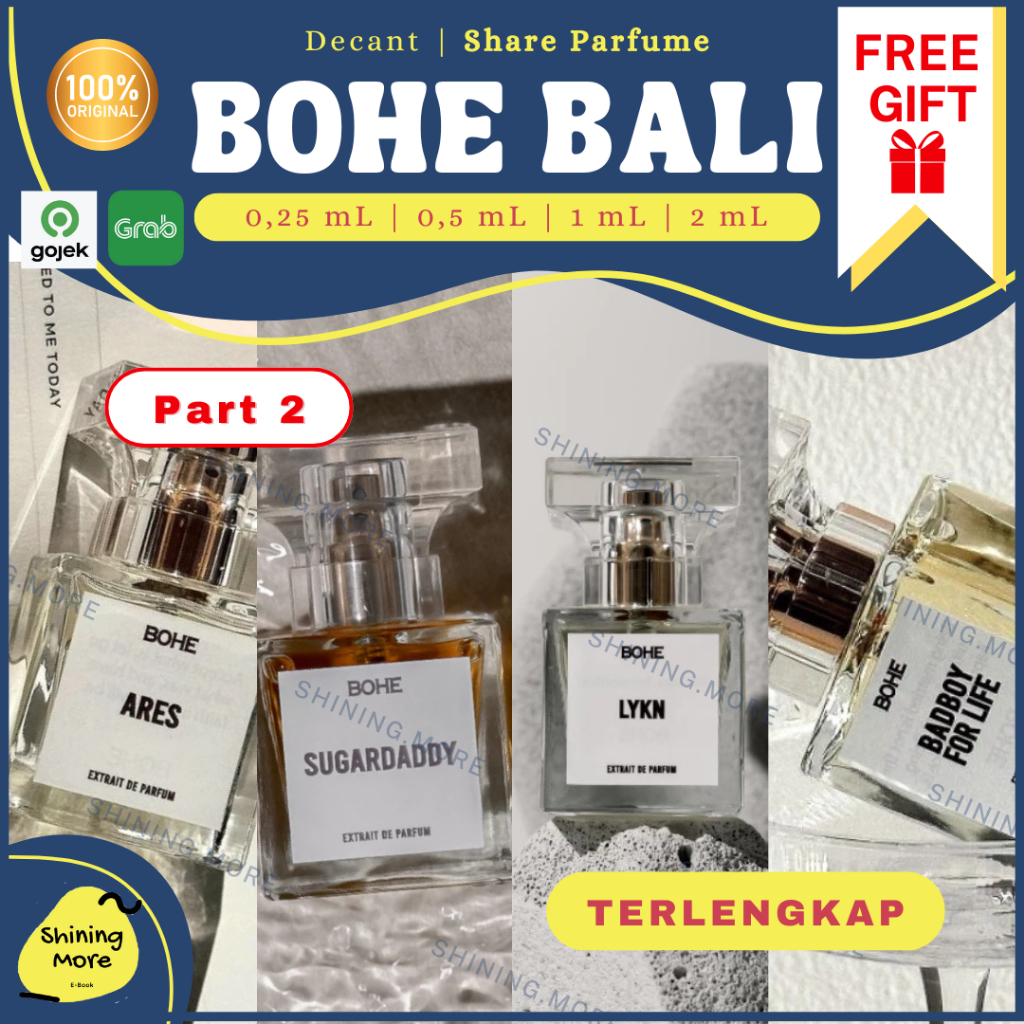 Jual [FREE GIFT] Part 2 | ZIOR BALI / BOHE BALI PARFUME FRAGANCE ...
