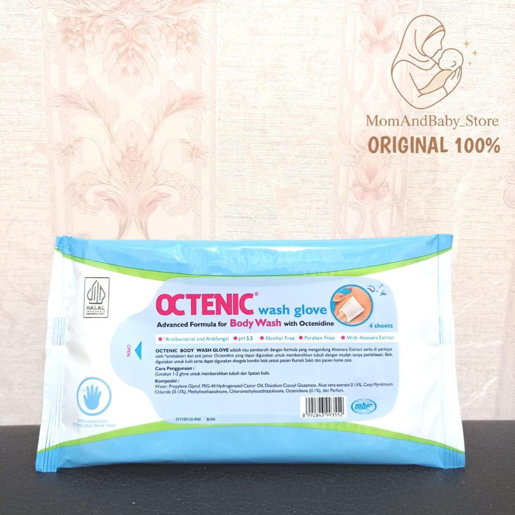 Jual OCTENIC BODY WASH GLOVE washlap waslap instan ORIGINAL tisu mandi ...