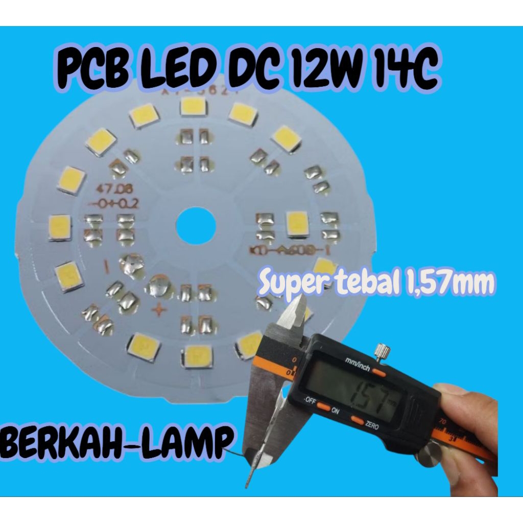 Jual PCB LED DC 12w 14c SUPER TEBAL 1,57MM | Shopee Indonesia