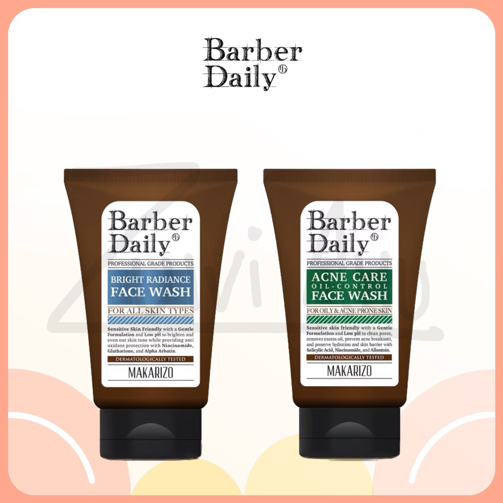 Jual Barber Daily Acne Care & Oil Control | Bright Radiance Face Wash ...