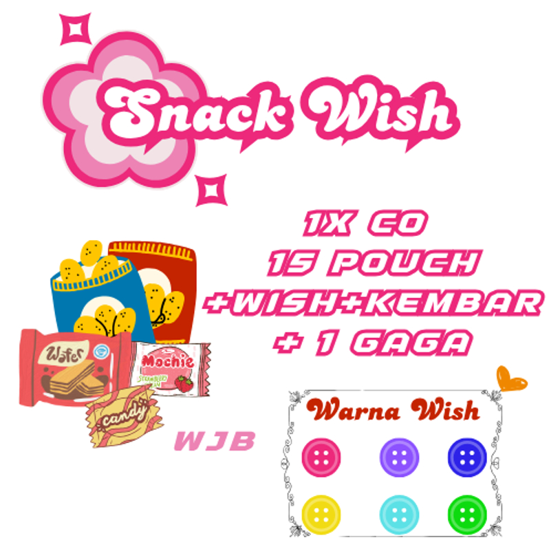 Jual Snack Wish 15 Pouch (1 Warna Wish+ Warna Kembar+ 1 Gaga) | Shopee ...