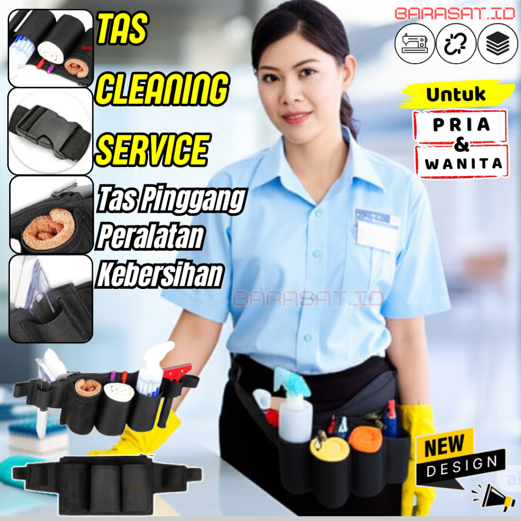 Jual Tas Pinggang Peralatan Cleaning Service Kebersihan House Keeping ...