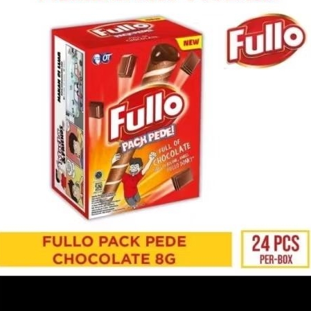 Jual Fullo Wafer Chocolate 1 Box Isi 24 pcs Wafer rasa Coklat | Shopee ...