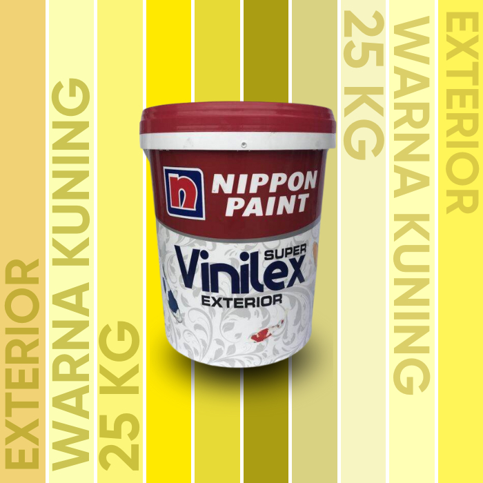 Jual Cat Tembok Nippon Vinilex Exterior Kuning 25 Kg | Shopee Indonesia