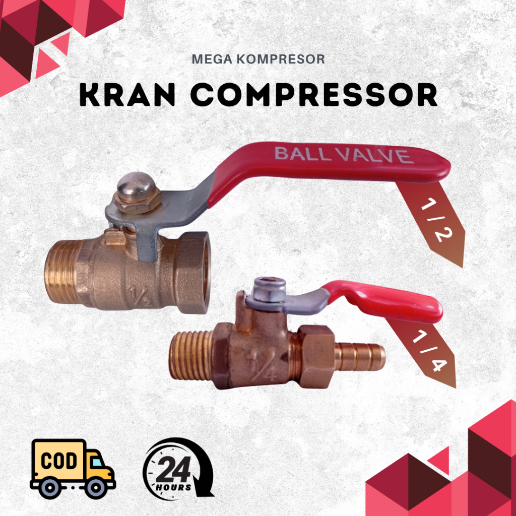 Jual MEPA | Kran Angin Kompresor Kuningan Ball Valve Compressor Air ...