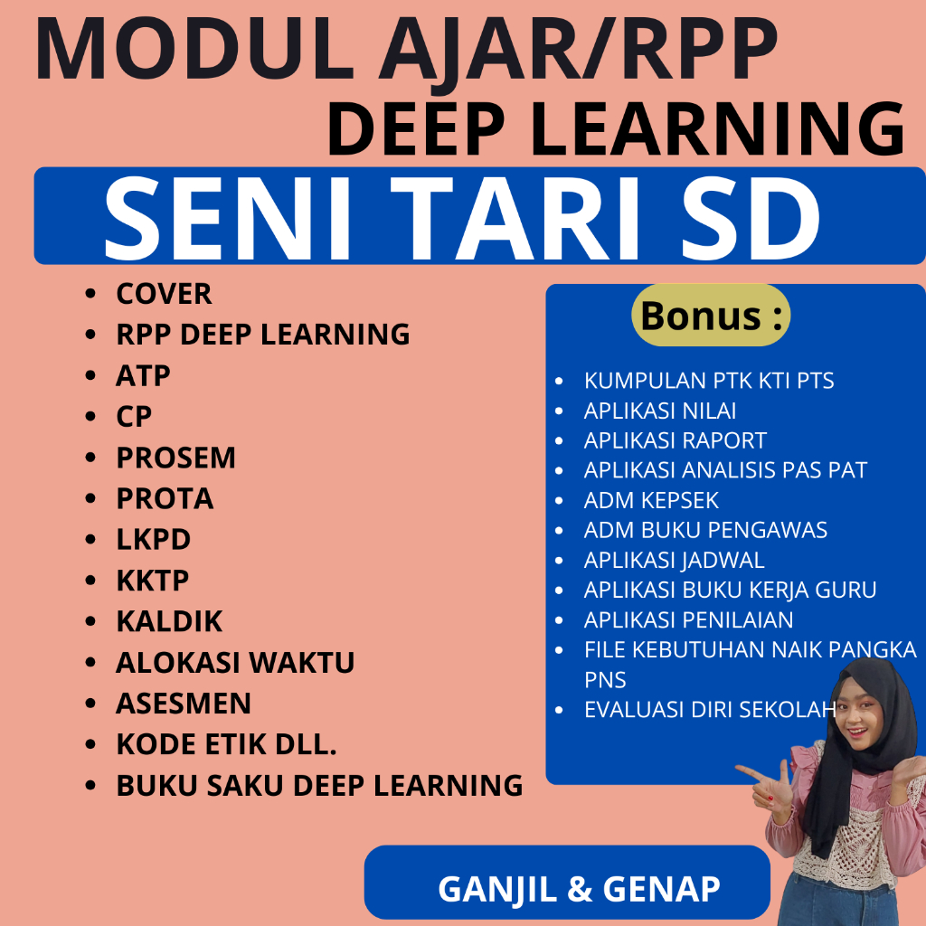 Jual Modul Ajar/RPP Deep Learning SENI TARI SMP KELAS 7 8 9 - RPP ...