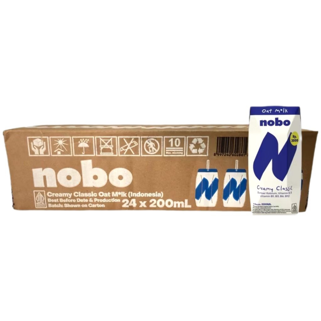 Jual Nobo Oat Milk Creamy Classic 200ml (1 dus/24 pcs) | Shopee Indonesia