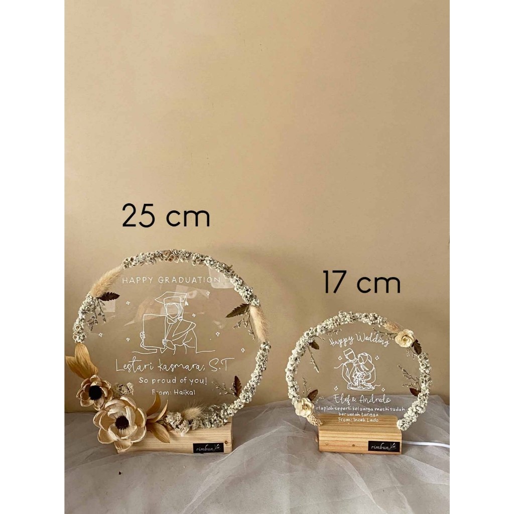 Jual Kallua Round 25 cm | Hari Valentine Day - Buket bunga kering ...