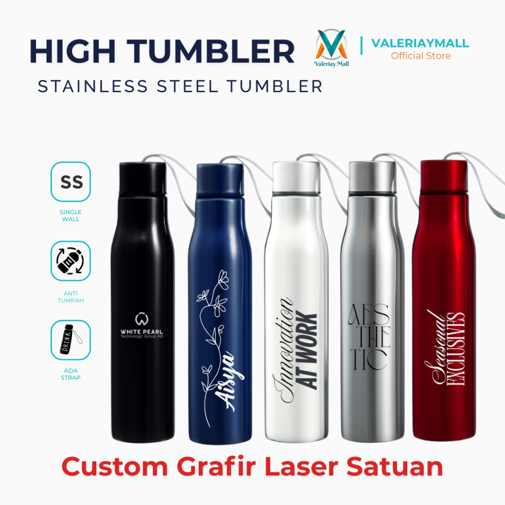 Jual Valeriay Tumbler Stainless Steel 750 ml Botol Minum Custom Logo ...