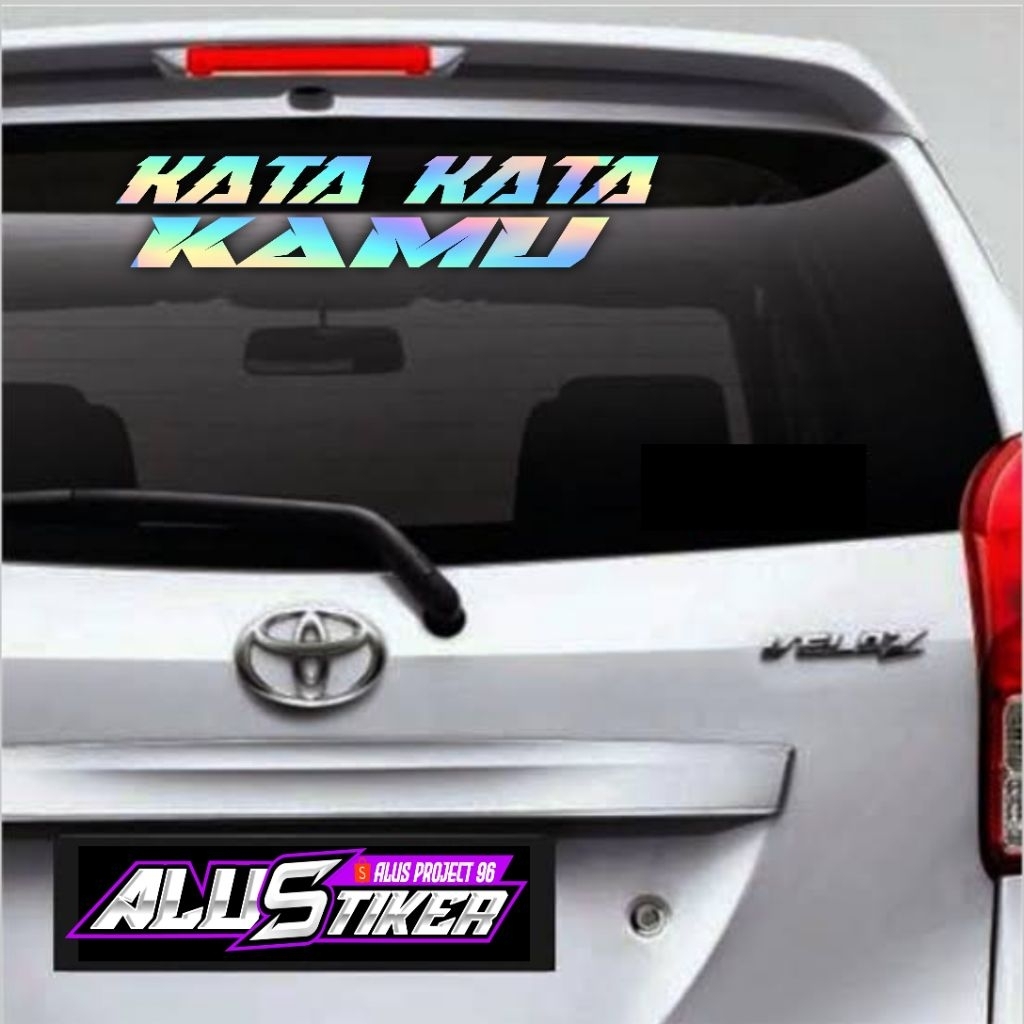 Jual Sticker MOBIL custom Hologram 27 cm | Shopee Indonesia