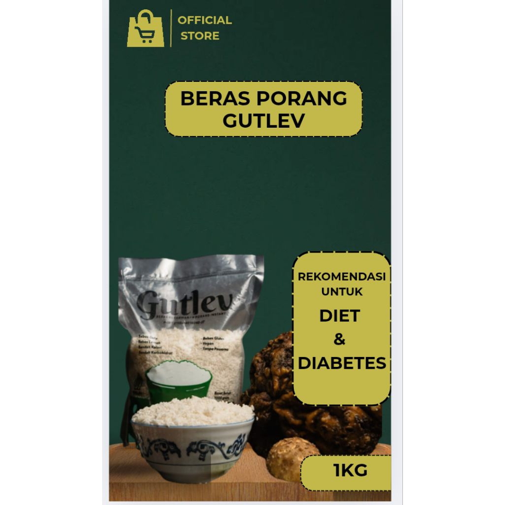 Jual BERAS DIABETES lBPOM 1kgl 0 GULA 0 LEMAK GLUKOMANAN PORANG ...
