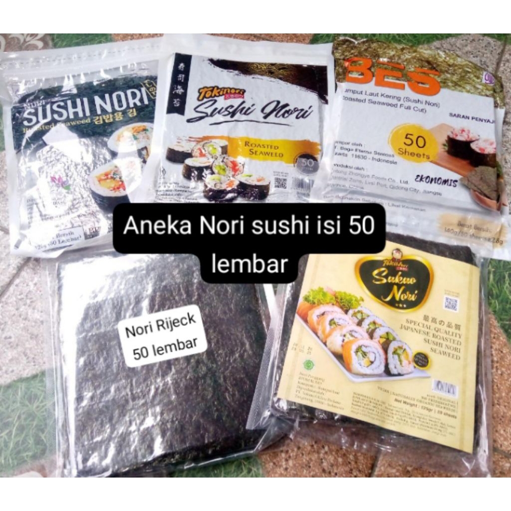 Jual (PROMO SALE TERMURAH) Nori Sushi Original isi 50 Lembar Halal Java ...
