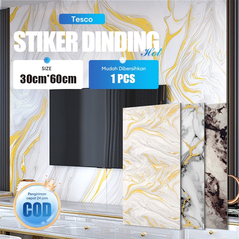 Jual keramik dinding Sticker Dinding VINYL Marble 30 x 60cm Stiker ...