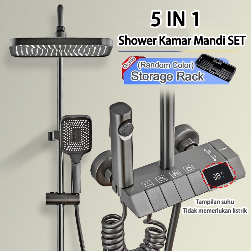Jual Ready Stock 5 IN 1 Shower Kamar Mandi Full Set Panas Dingin ...
