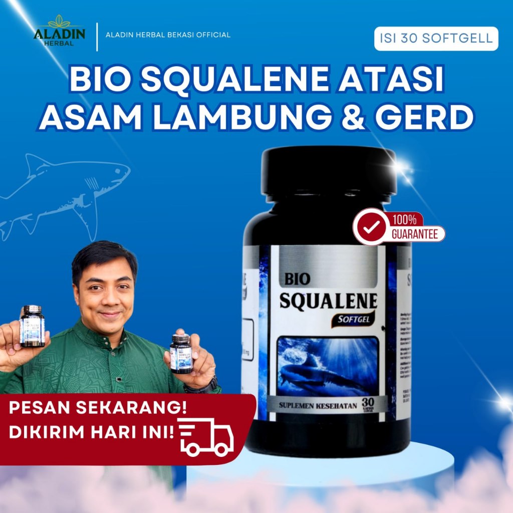 Jual Bio Squalene Softgel 100% Asli Obat Herbal Untuk Asam Lambung Dan ...