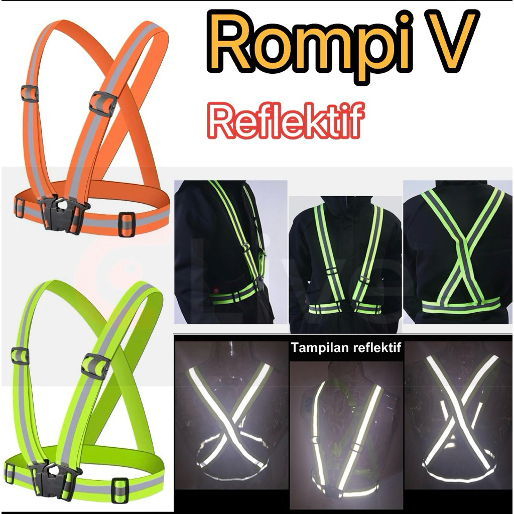 Jual Rompi V Karet Enjoy Safety Rompi Proyek Reflective Vest V | Shopee ...