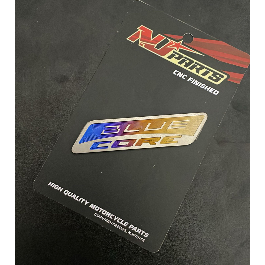 Jual Emblem bluecore titanium logo titanium yamaha mio fino xride aerox ...