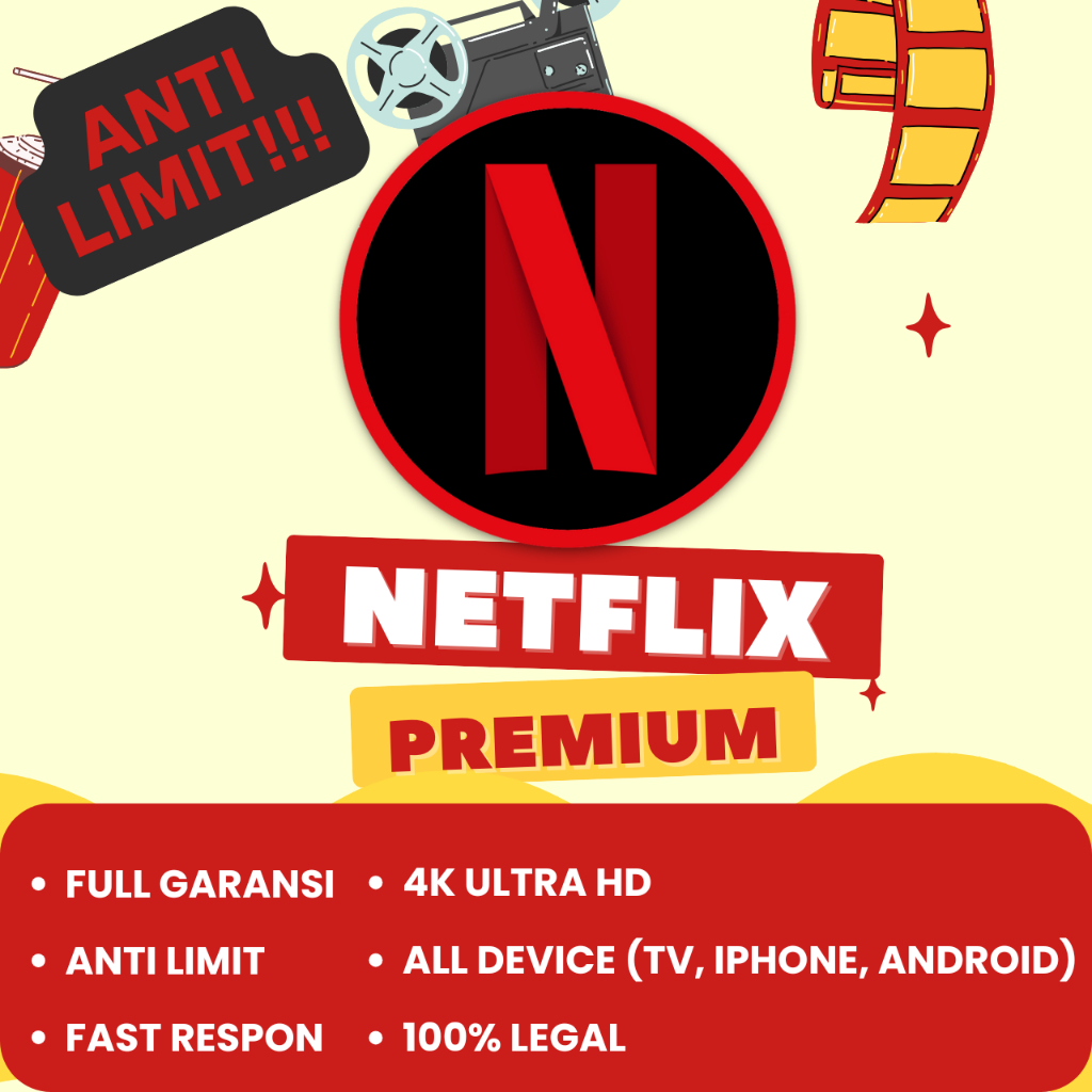 Jual NETFLIX 1 BULAN SHARING LEGAL | Shopee Indonesia