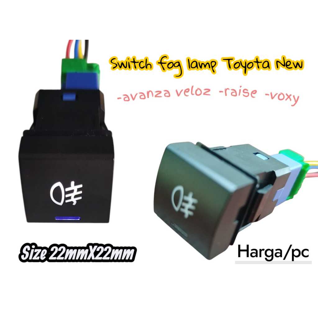 Jual Saklar Foglamp Switch tombol Lampu Kabut Toyota Raize avanza veloz ...