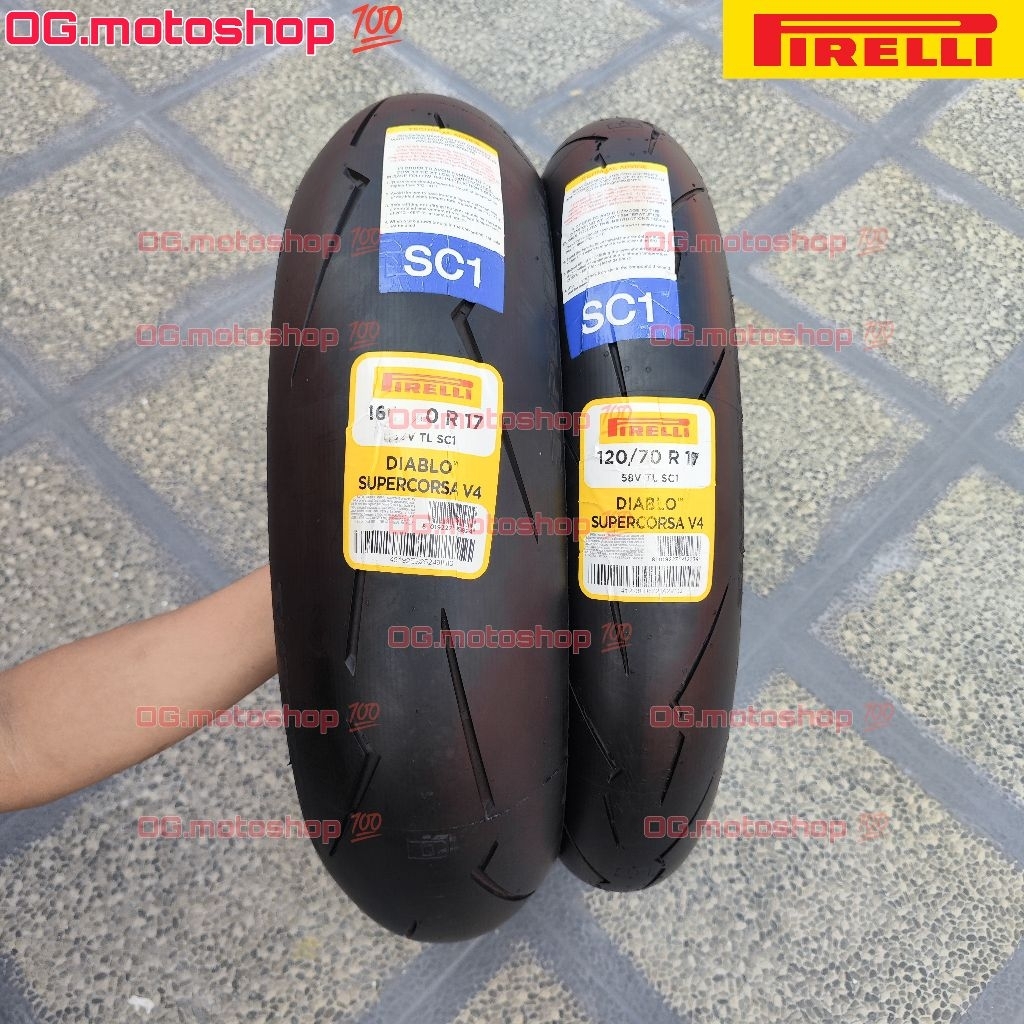 Jual Ban Pirelli Diablo SuperCorsa V4 120/70-17 160/60-17 ZX25R ZX25RR ...