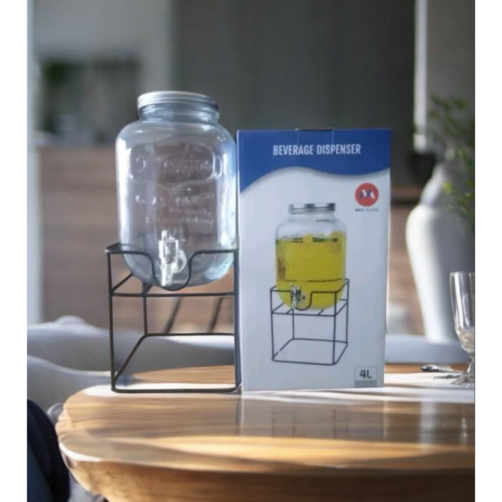 Jual DISPENSER/DISPENSER KACA/GLASS STORAGE/DRINK/MASON GLASS JAR ...