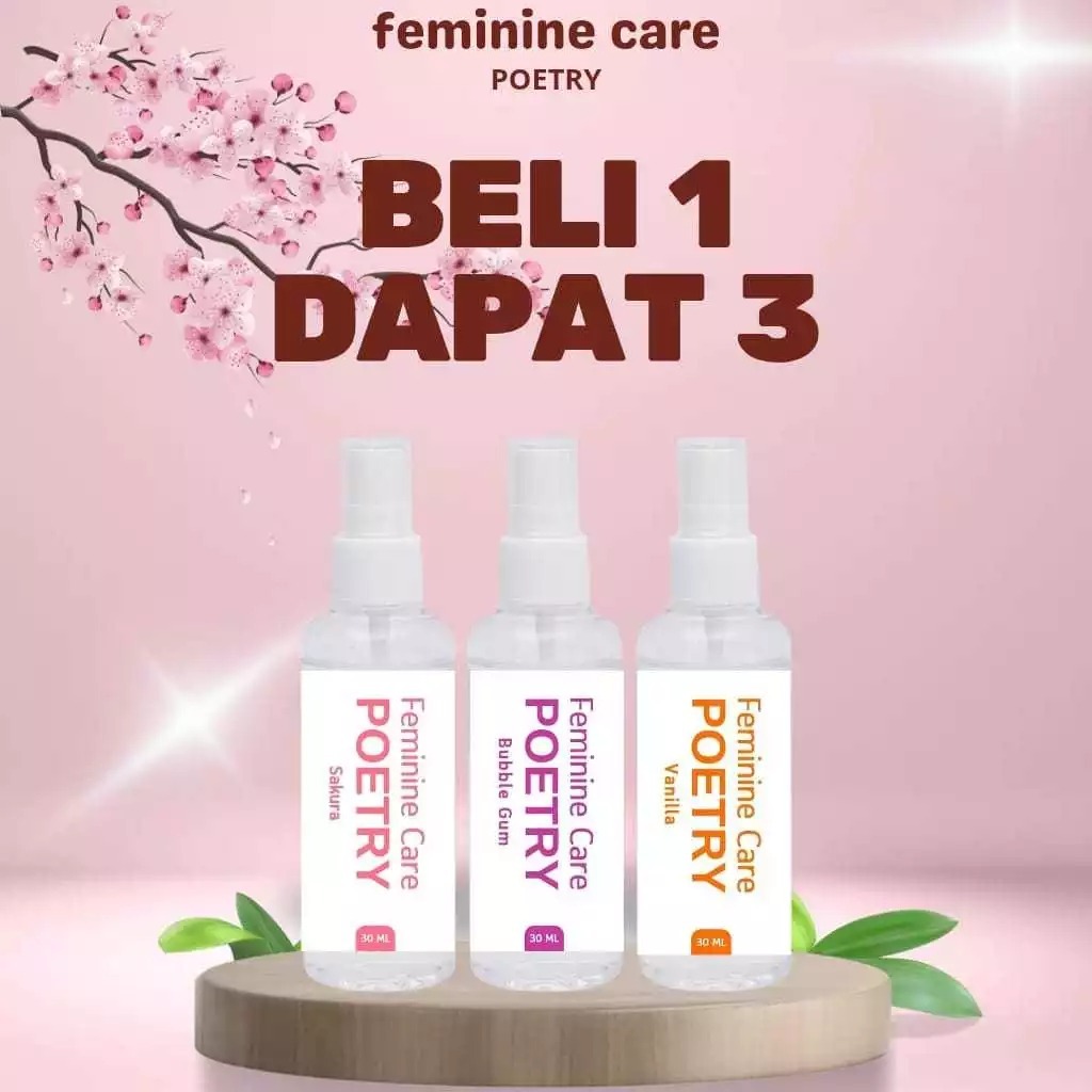 Jual POETRY- Paket Hemat 3 Botol Sweet Aromatic Feminine Care Spray 3 ...