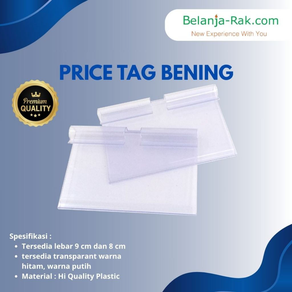 Jual Price Tag Transparan Label Harga Untuk Toko | Shopee Indonesia