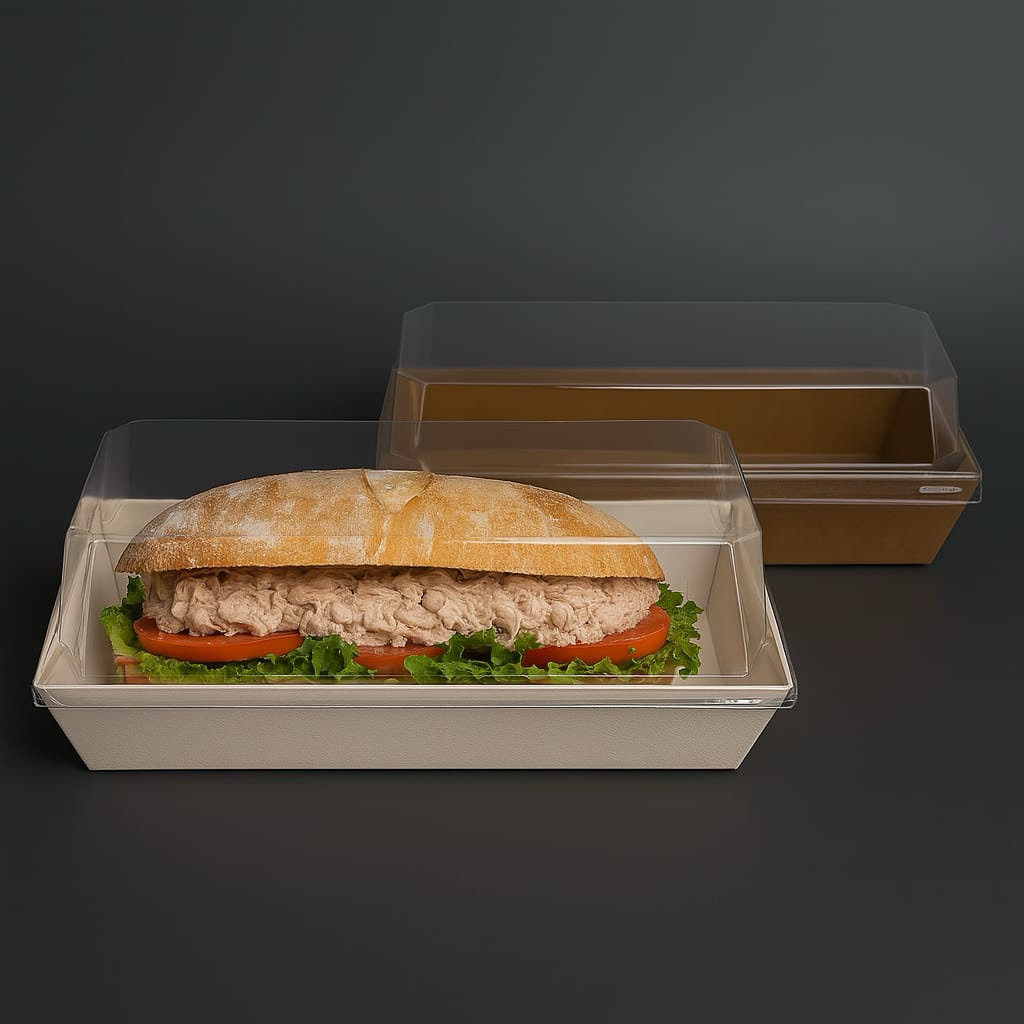 Jual 10 pcs Dessert Box Persegi Panjang / Box HotDog / Box Sandwich Box ...