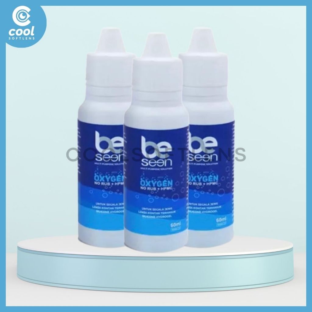 Jual (GROSIR 4.500) Air Softlens OMEGA BE SEEN OXYGEN 60ml / Cairan ...