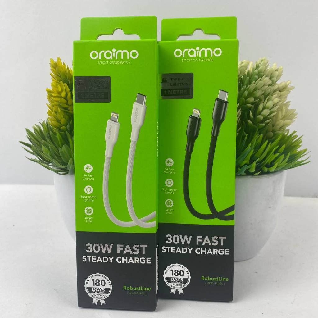 Jual KABEL DATA CHARGER ORAIMO ROBUSTLINE OCD-114CL FAST CHARGING 30W ...