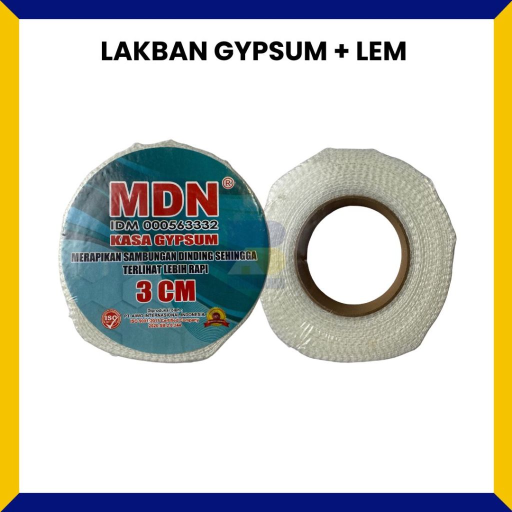 Jual LAKBAN GYPSUM ISOLASI GIPSUM 3CM X 40M LEM ISOLASI KASA MESH FIBER GYPSUM | Shopee Indonesia