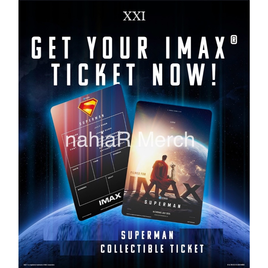 Jual Superman x Cinema XXI Official IMAX Collectible Ticket | Shopee ...