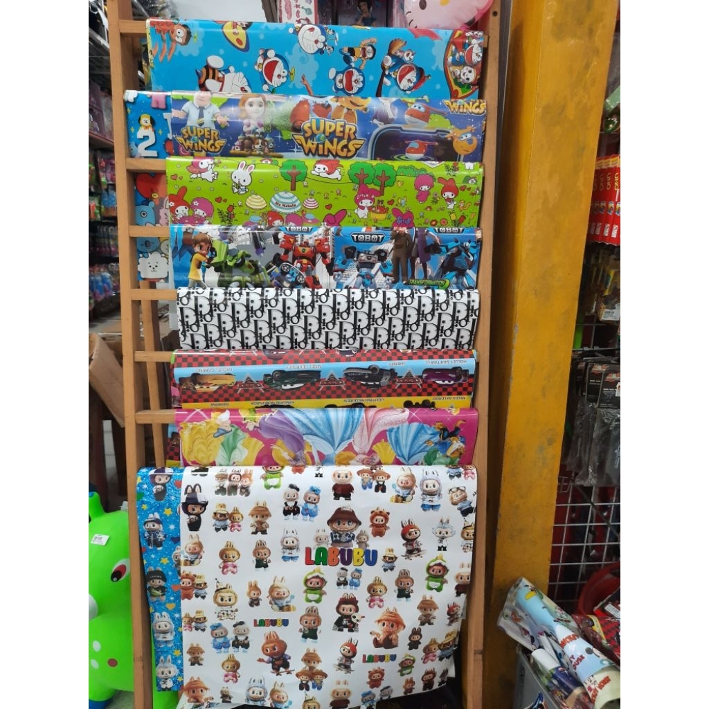 Jual Kertas Kado Ulang Tahun/Kertas Kado Karakter Anak/Kertas Kado ...