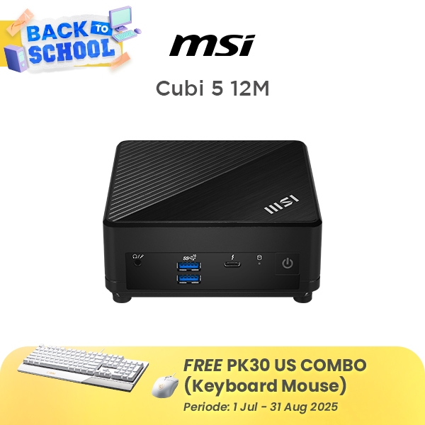 Jual MSI MINI PC CUBI 5 12M INTEL CORE i3 1215U Intel Iris Xe Graphics ...