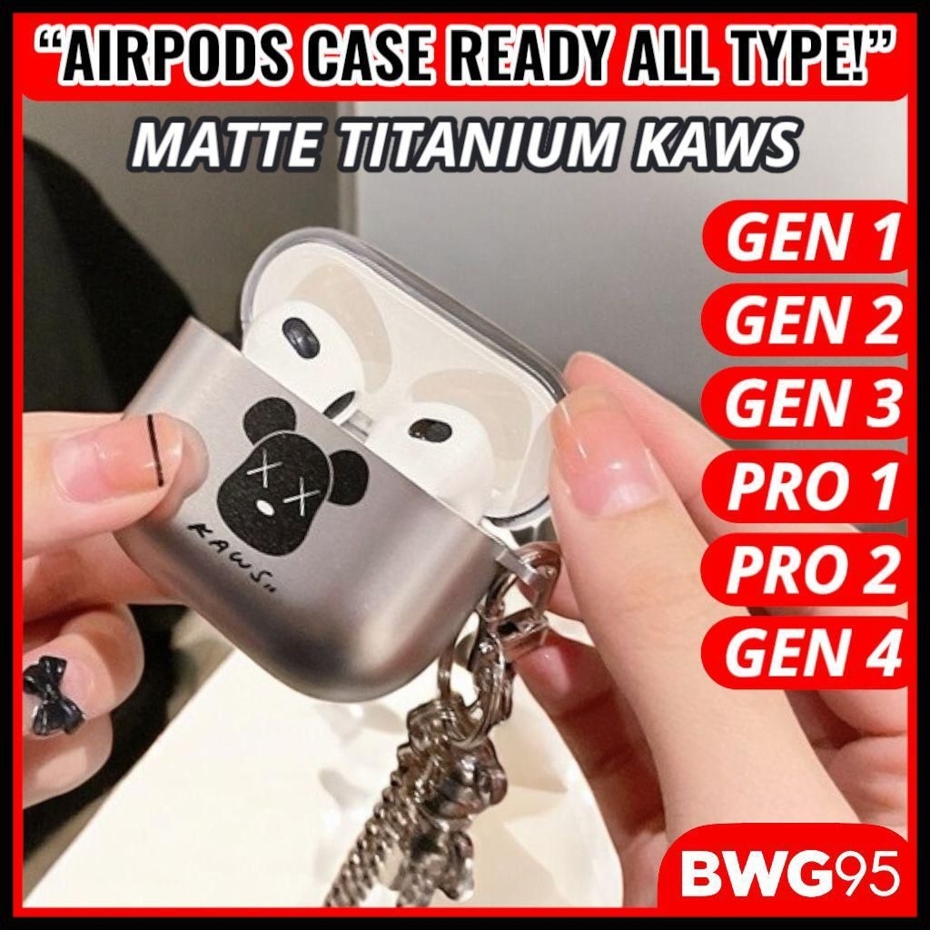 Jual Airpods Casing Gen 1 2 3 Pro 1 2 Model Gambar Kaws FREE Gantungan ...