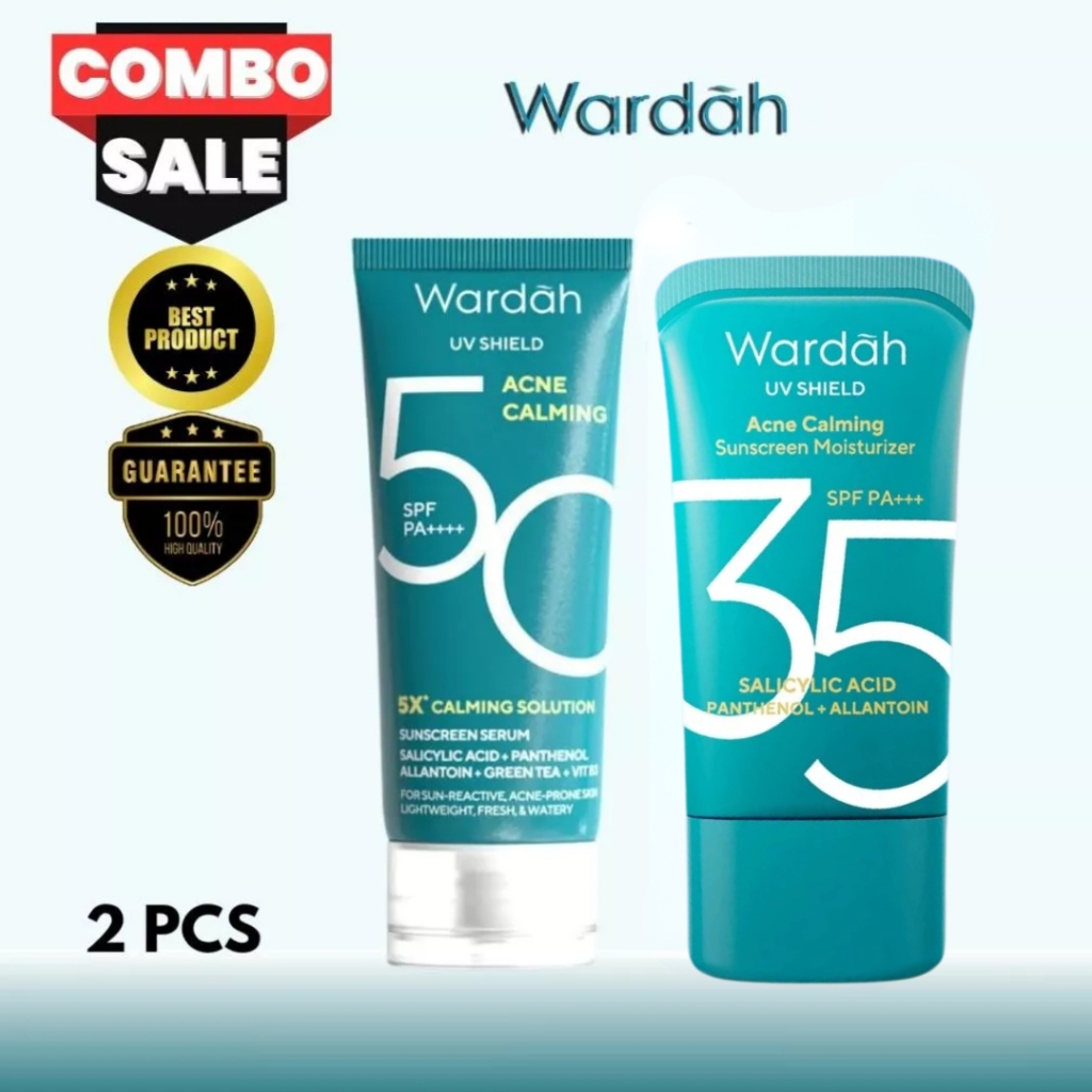 Jual Bundle Protect | Wardah UV Shield Acne Calming Sunscreen Spf35 ...