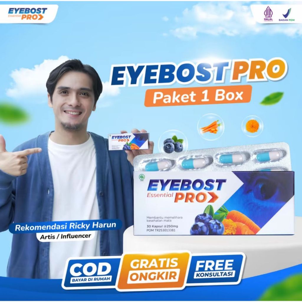 Jual Eyebost Pro Vitamin Mata Original Obat Mata Herbal Eyeboost ...