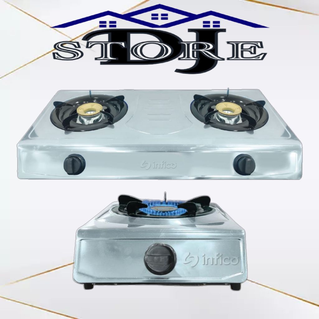 Jual INFICO kompor gas 2 tungku IKG-202 S stainless, kompor gas 2 mata ...