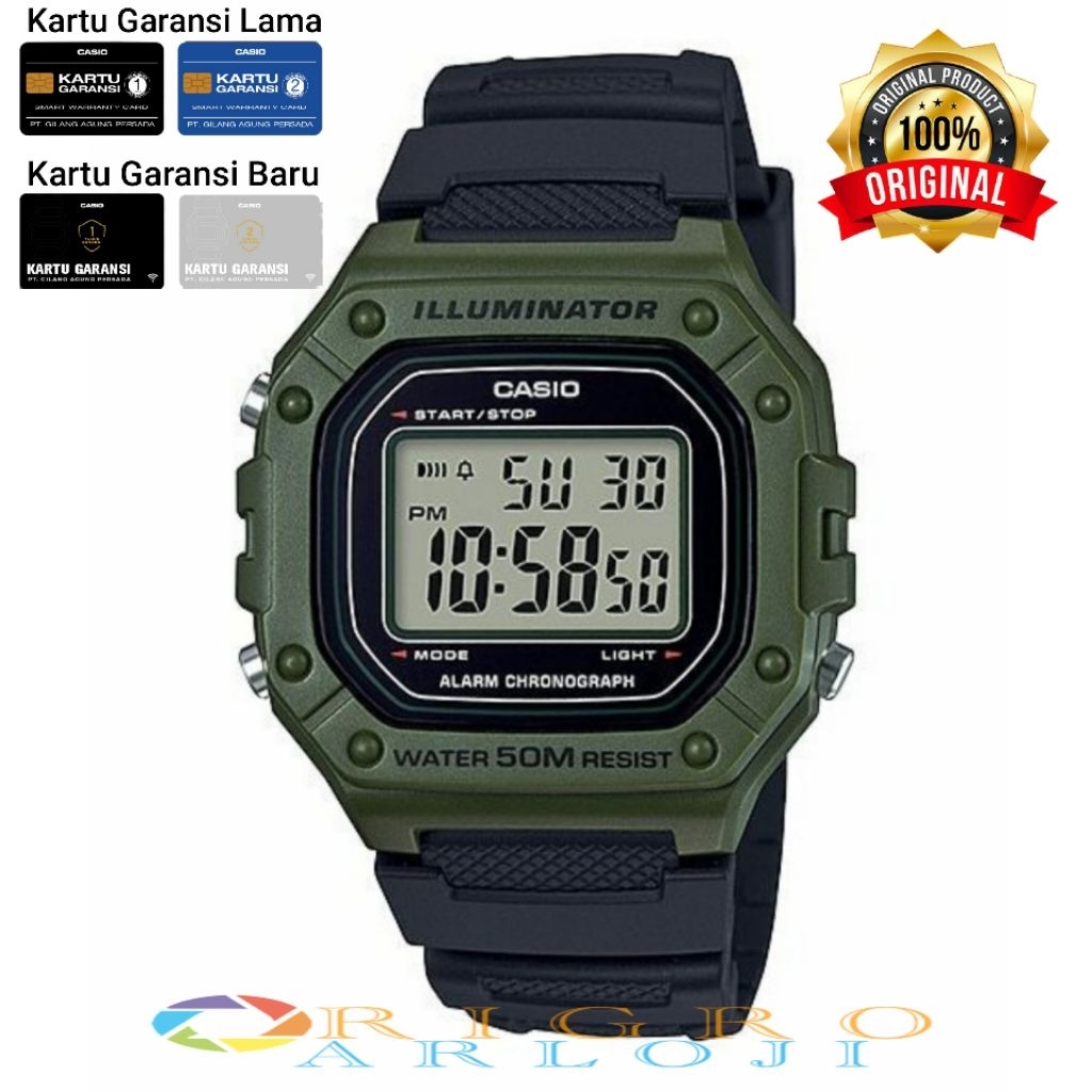 Jual Jam Tangan Unisex Casio W218H-3AVDF Original Garansi Resmi 1 Tahun ...
