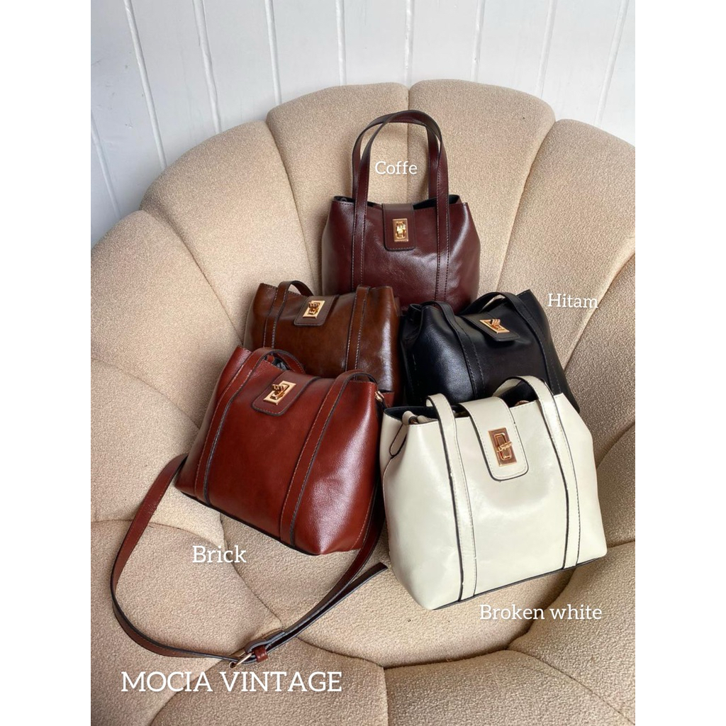 Jual Tas Wanita Tas Shoulder Wanita Mocia Vintage | Shopee Indonesia