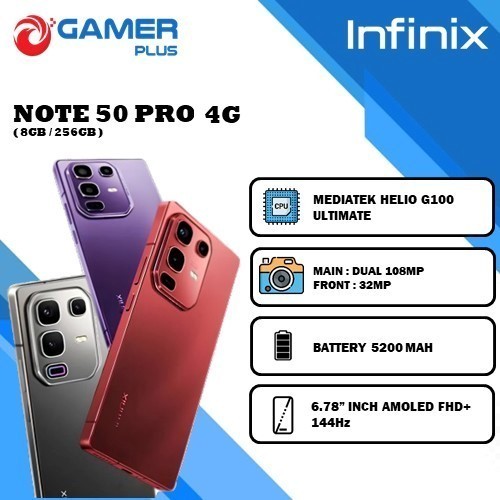 Jual Infinix Note 50 Pro 4G - 8GB/256GB Official Warranty Indonesia ...