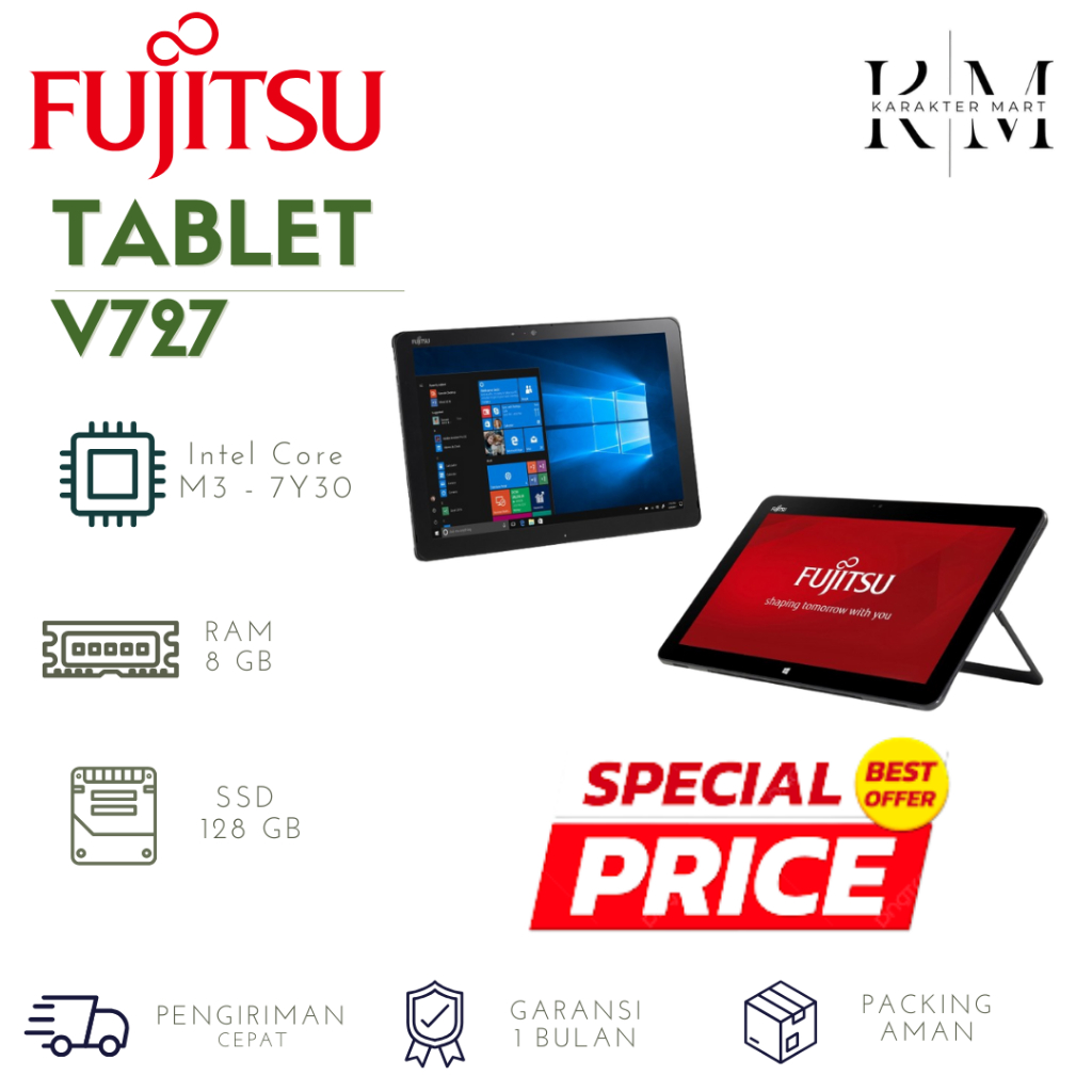 Jual Tablet Murah FUJITSU Tablet V727 Ram 8GB SSD 128GB | Shopee Indonesia