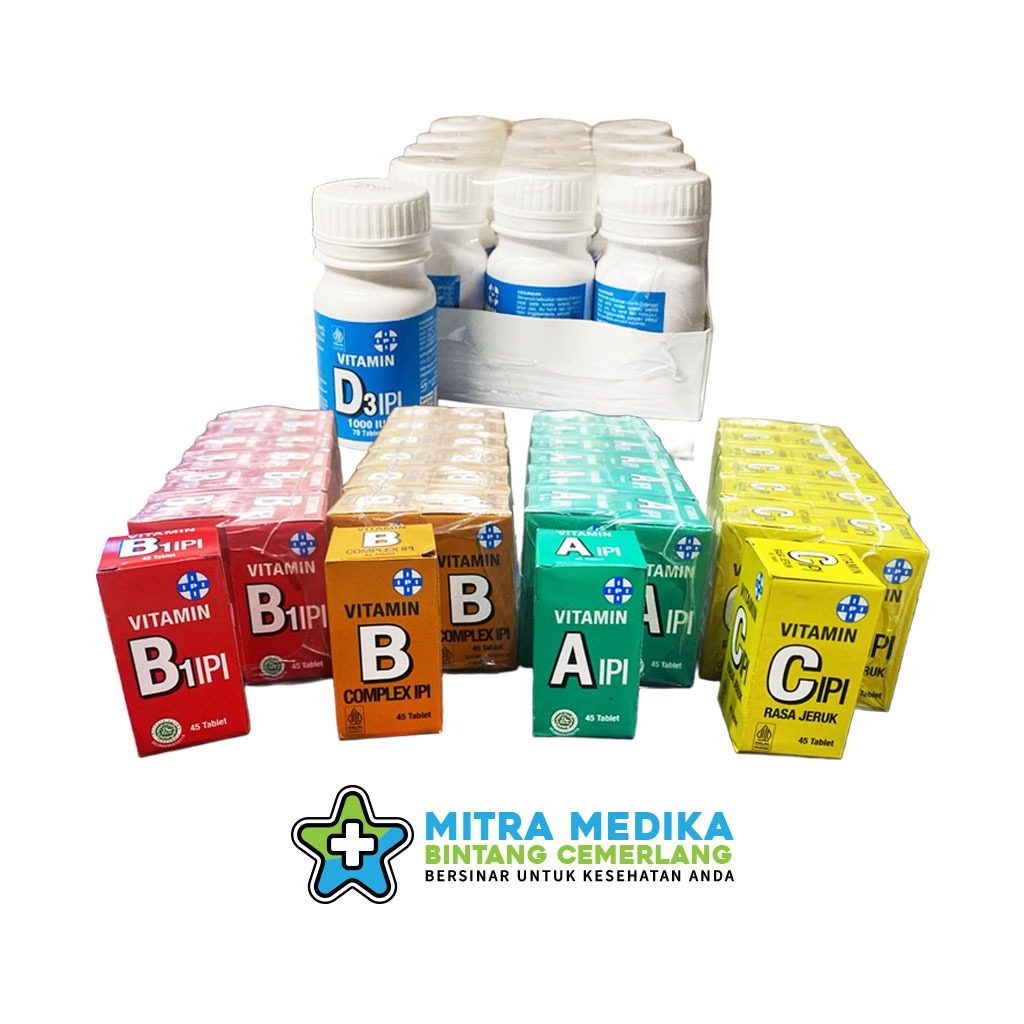 Jual VITAMIN IPI C,B,B1,A (1 PACK@12 KOTAK) | Shopee Indonesia