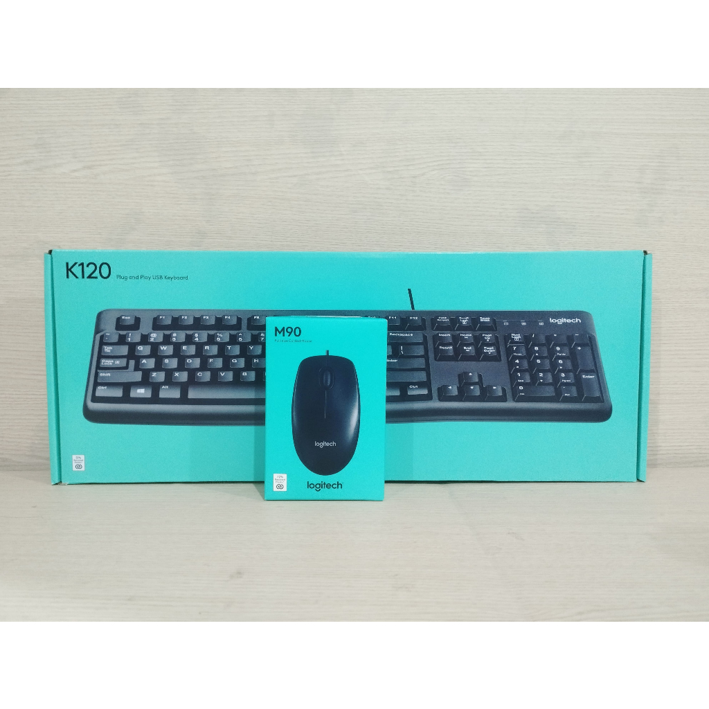 Jual PAKET BUNDLING Logitech K120 Keyboard USB Plug-and-Play Mouse M90 | Shopee Indonesia