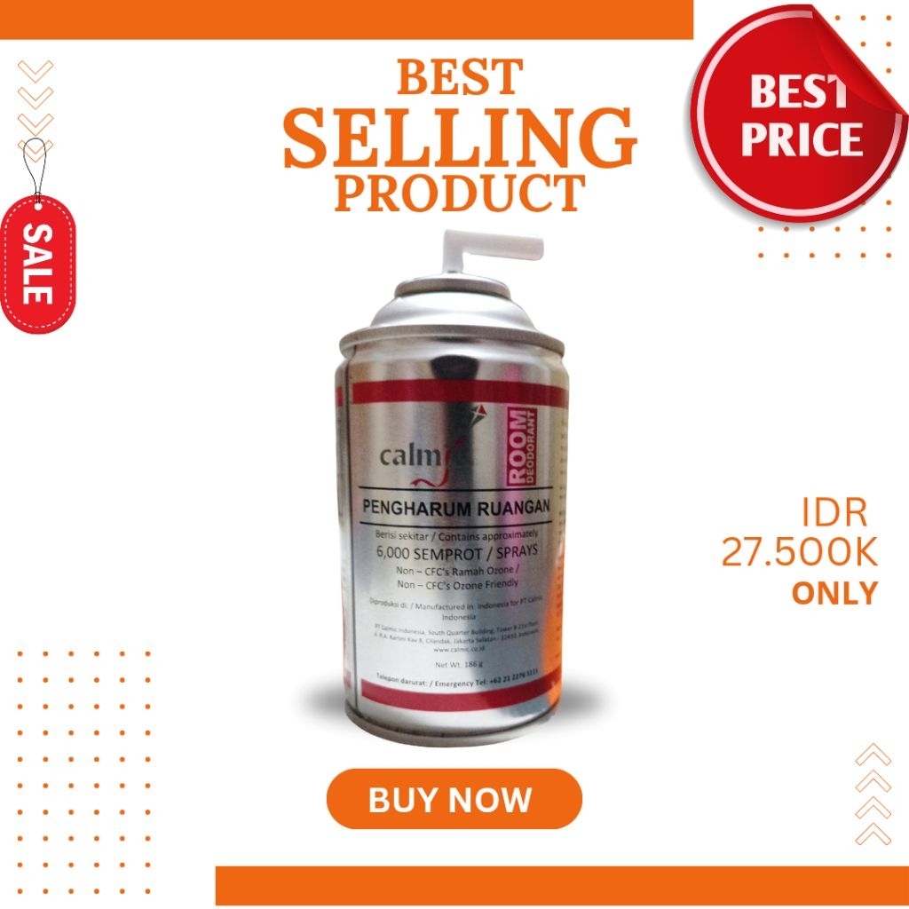 Jual Calmic pengharum ruangan pewangi ruangan parfum mobil spray calmic ...