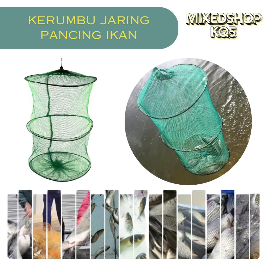 Jual KERUMBU IKAN || KERUMBU PANCING || JARING PANCING IKAN || TONQUU ...